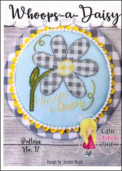Whoops-A-Daisy Cross Stitch Pattern | Crossed Hearts Needlework & Design