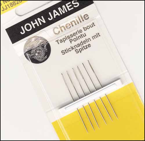Chenille Needles by John James – Crossed Hearts Needlework & Design