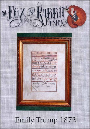 Emily Trump 1872 Cross Stitch Pattern | Crossed Hearts Needlework & Design