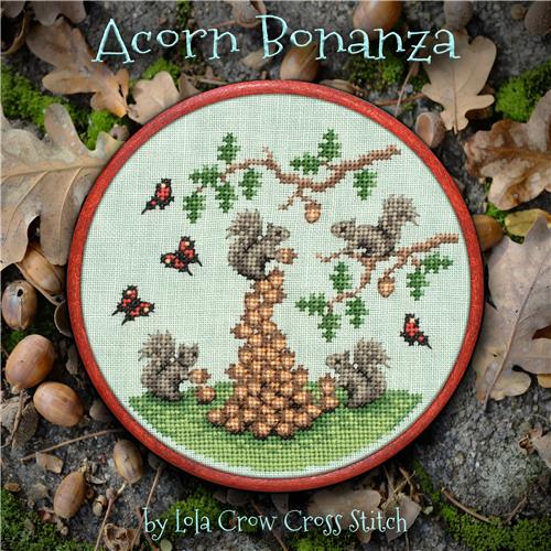 Acorn Bonanza Cross Stitch Pattern by Lola Crow Cross Stitch – Autumn ...