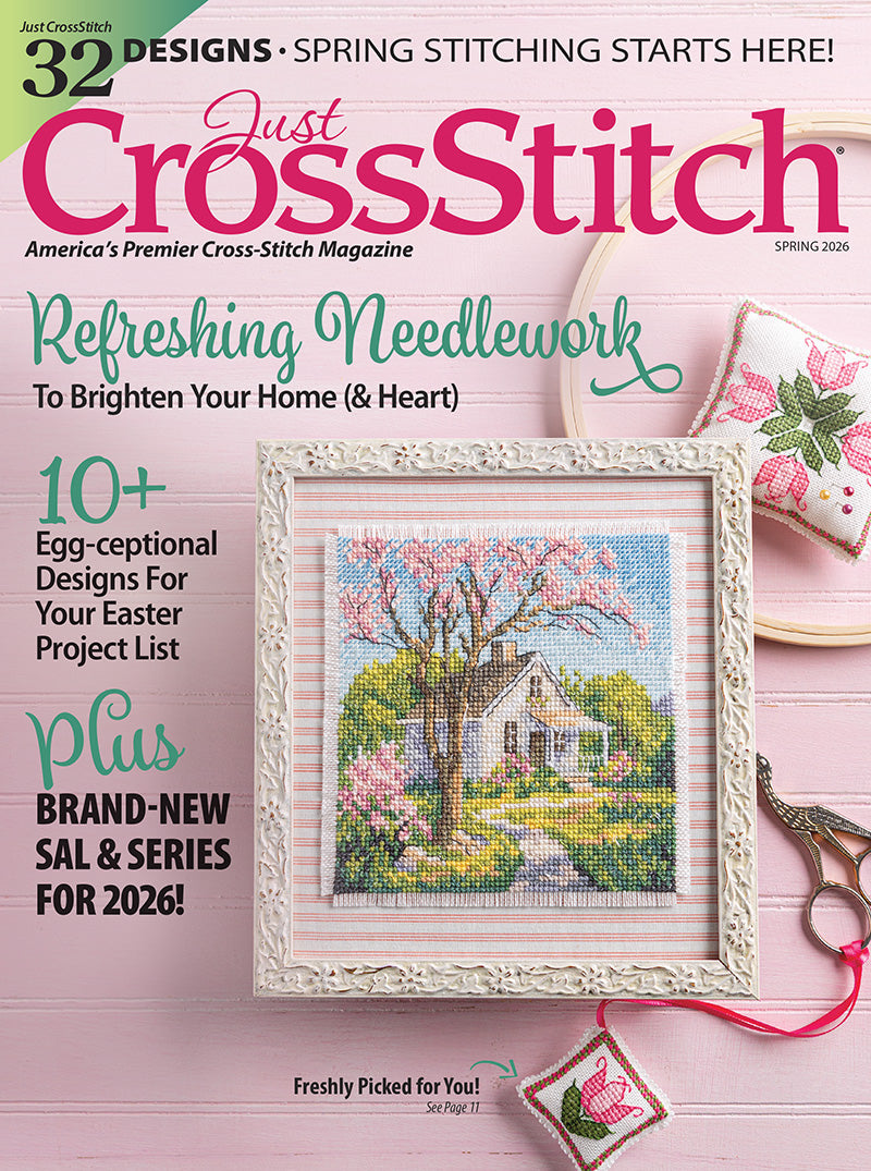 Just CrossStitch Magazine Spring 2026 | Preorder – Crossed Hearts ...