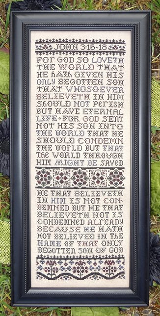 For God So Loveth Cross Stitch Pattern by My Big Toe Designs – Crossed ...