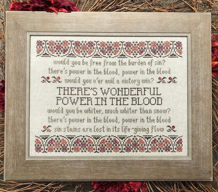 Power in the Blood Cross Stitch Pattern by My Big Toe Designs – Crossed ...