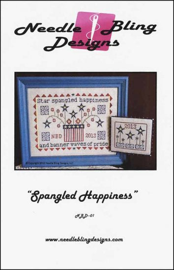 Spangled Happiness Cross Stitch Pattern | Crossed Hearts Needlework ...