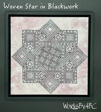 Woven Star in Blackwork Cross Stitch Pattern by Works By ABC – Crossed ...